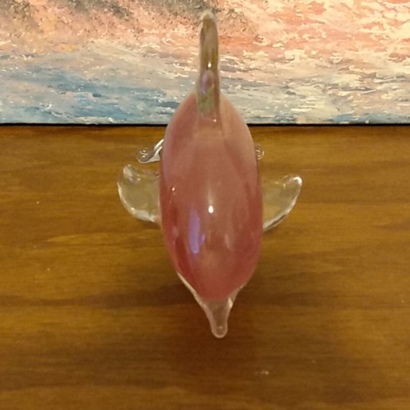 Accents | Pink Glass Dolphin Figurine | Poshmark